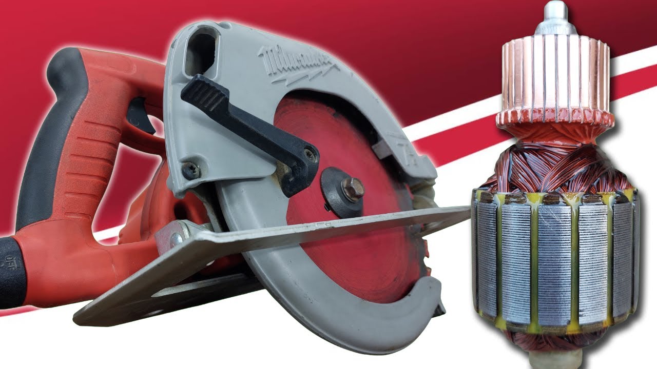Milwaukee TILT-LOK Circular Saw (ARMATURE & COIL WINDING) - YouTube