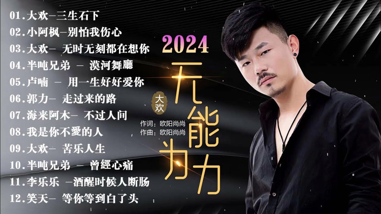2024華語流行歌曲50首💖2024好听的流行歌曲🎶大欢 三生石下 笑天 等你等到白了头 多想再次牵你的手 海来阿木 不过人间 大壯 我們不一樣 Youtube