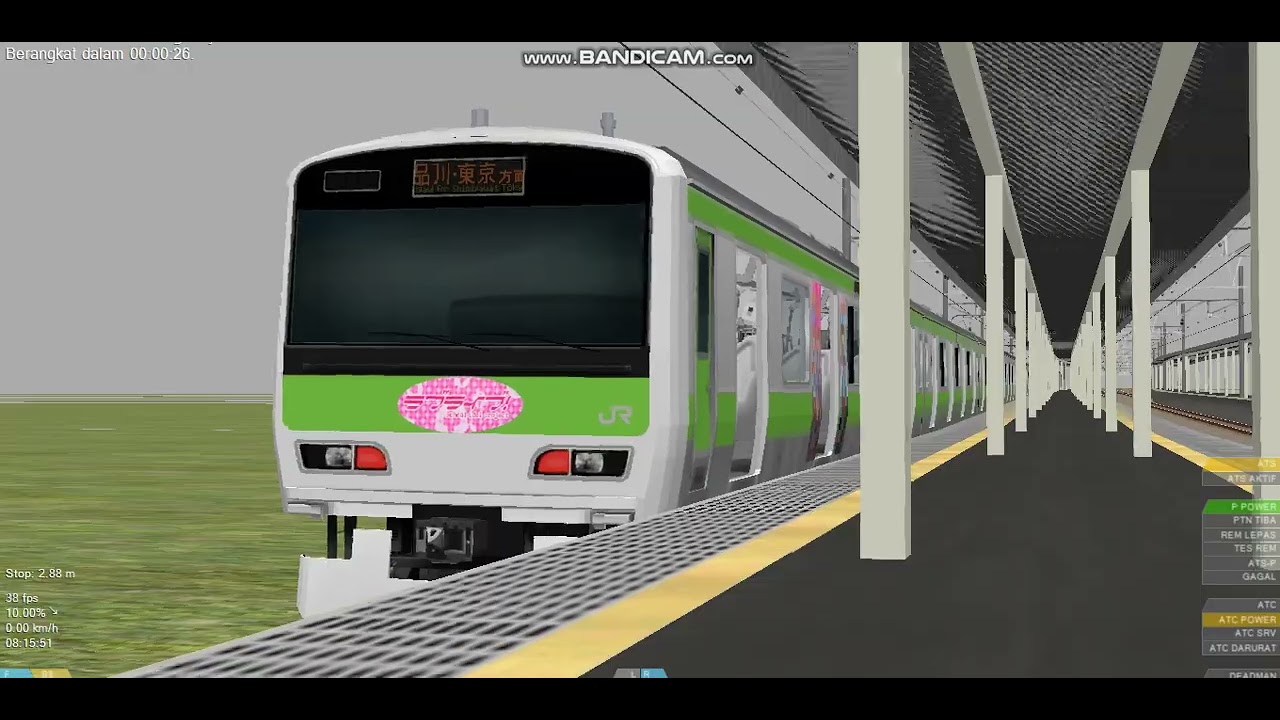 [openbve] Yamanote line E231 500 series IGBT VVVF masuk dan berangkat ...