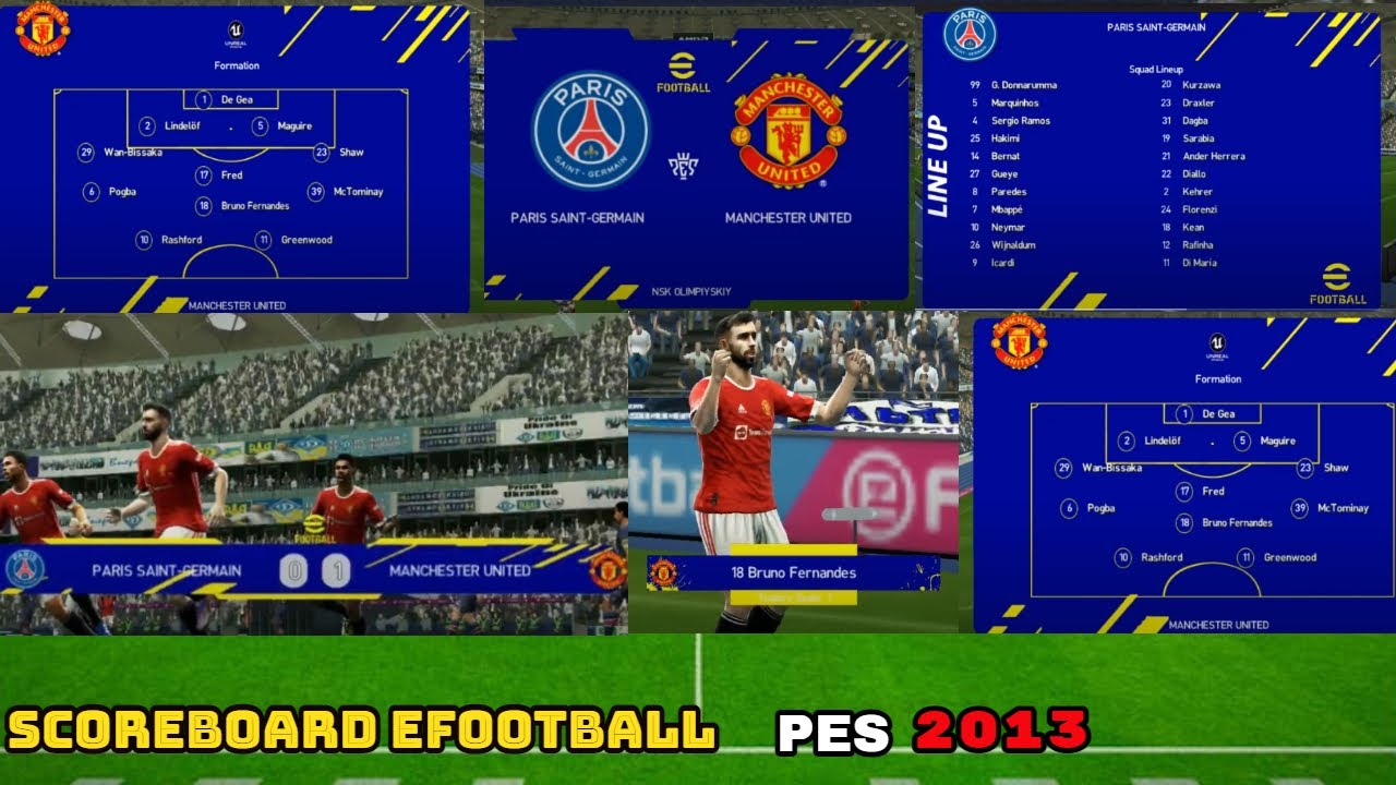 PES 2013 NEW SCOREBOARD - YouTube