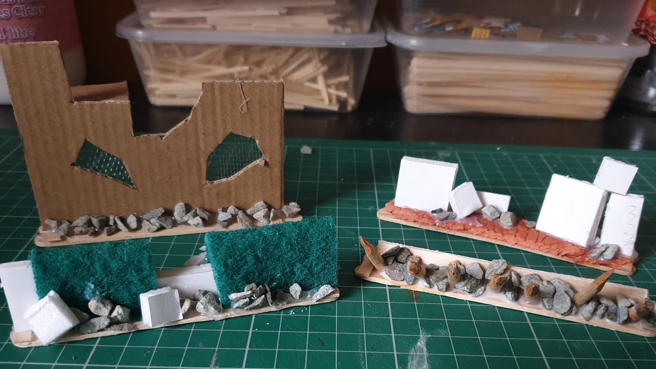 How to make cheap and easy scatter terrain for Wargaming. - YouTube