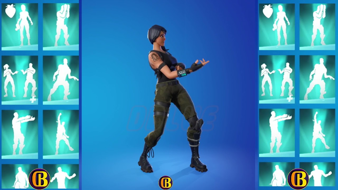 fortnite Headhunter Prime Skin Showcase With Icon Series Dances ...