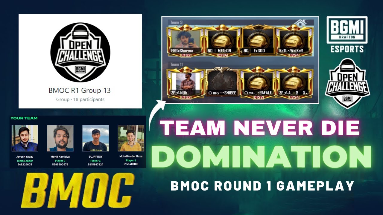 Bmoc round 1 gameplay | BMOC Online Qualifiers Round 1 Gameplay | Team ...