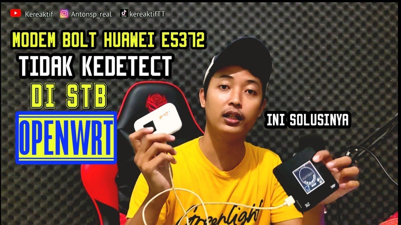 Cara Koneksikan Modem Bolt/Huawei e5372 Yang Tidak terdeteksi di STB ...