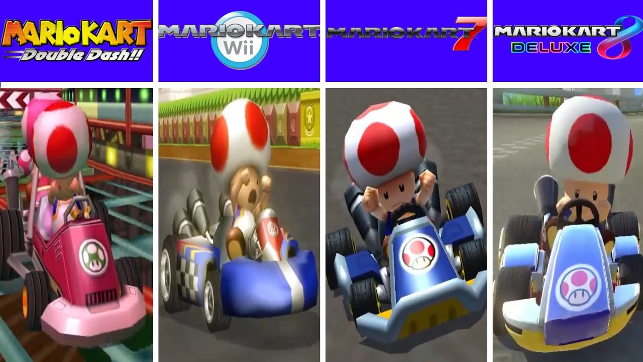 Evolution of Toad's Ranked Out in Mario Kart Games (1992-2024) - YouTube