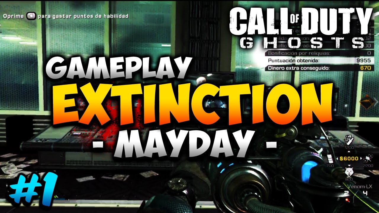 COD Ghosts Extinction: 'MayDay' | Venom-LX! (La mejor) en Solo - Parte 1/4 - YouTube