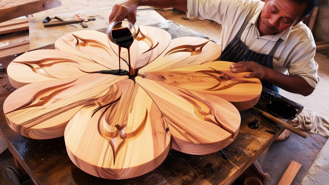 From Raw Wood to Masterpiece: Combining Wood Carving and Resin for ...