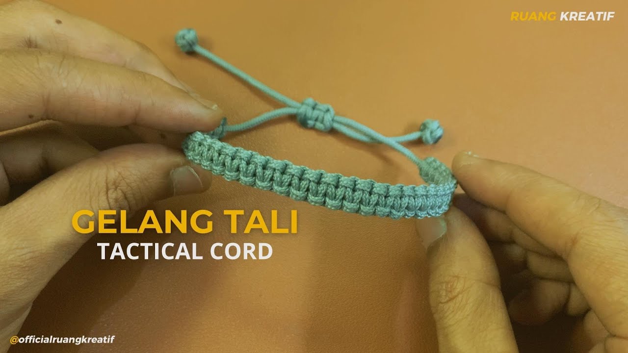 How to make a bracelet from tactical cord || Cara membuat gelang tali ...