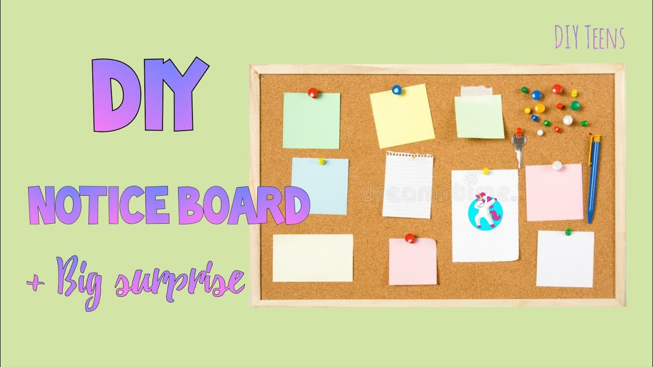 💕DIY notice board at home || DIY Teens - YouTube