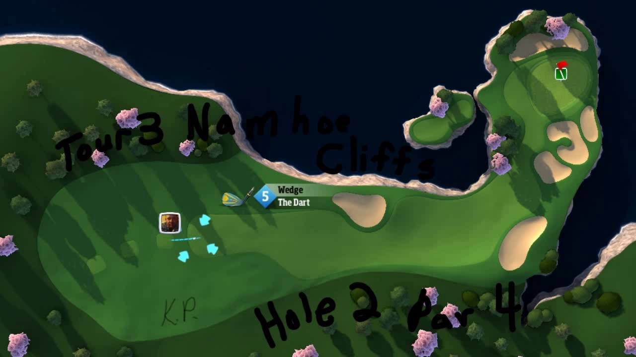 Golf clash maps and course namhae cliffs hole 2 par 4 - YouTube