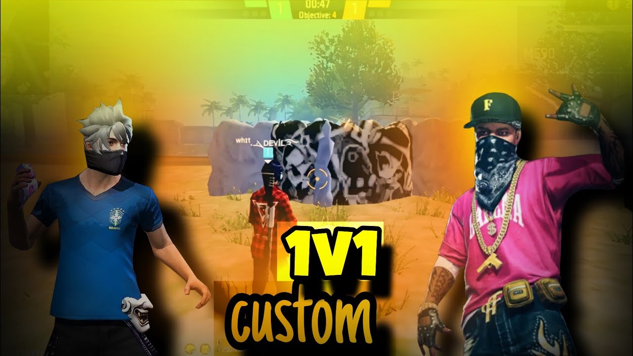 Free fire||custom random player 1vs1🥳 - YouTube