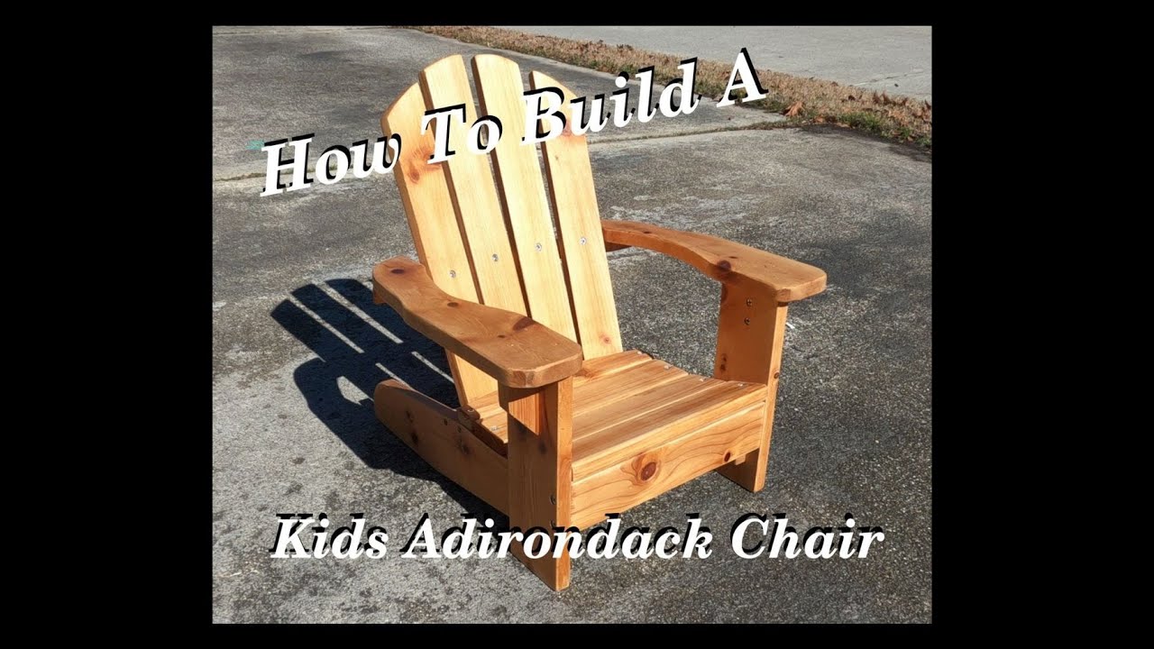 How to build a Kids Adirondack Chair- In The Shop With DAD - YouTube