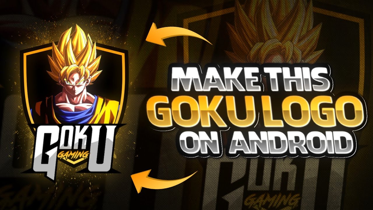 How to make Gaming Logo On Android📱 | How to make Goku mascot logo in ...
