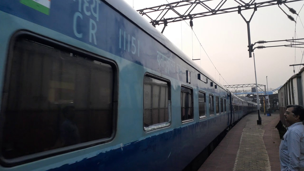 Full fledged Departure |11010 ICF Pune Mumbai Sinhagad Express with KYN ...