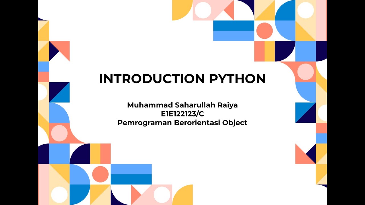 Tugas Introduction Python Youtube 0293