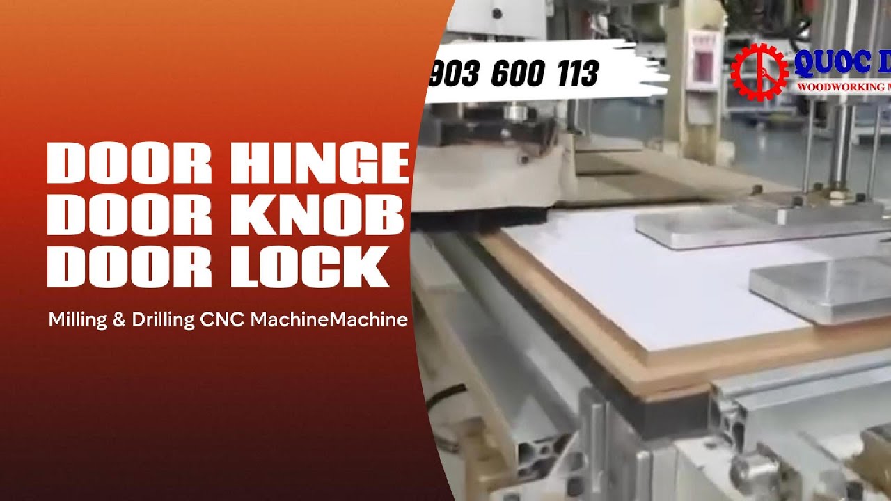 Interior Wood Door CNC Machine For Lock/Hinge/Knob milling - YouTube