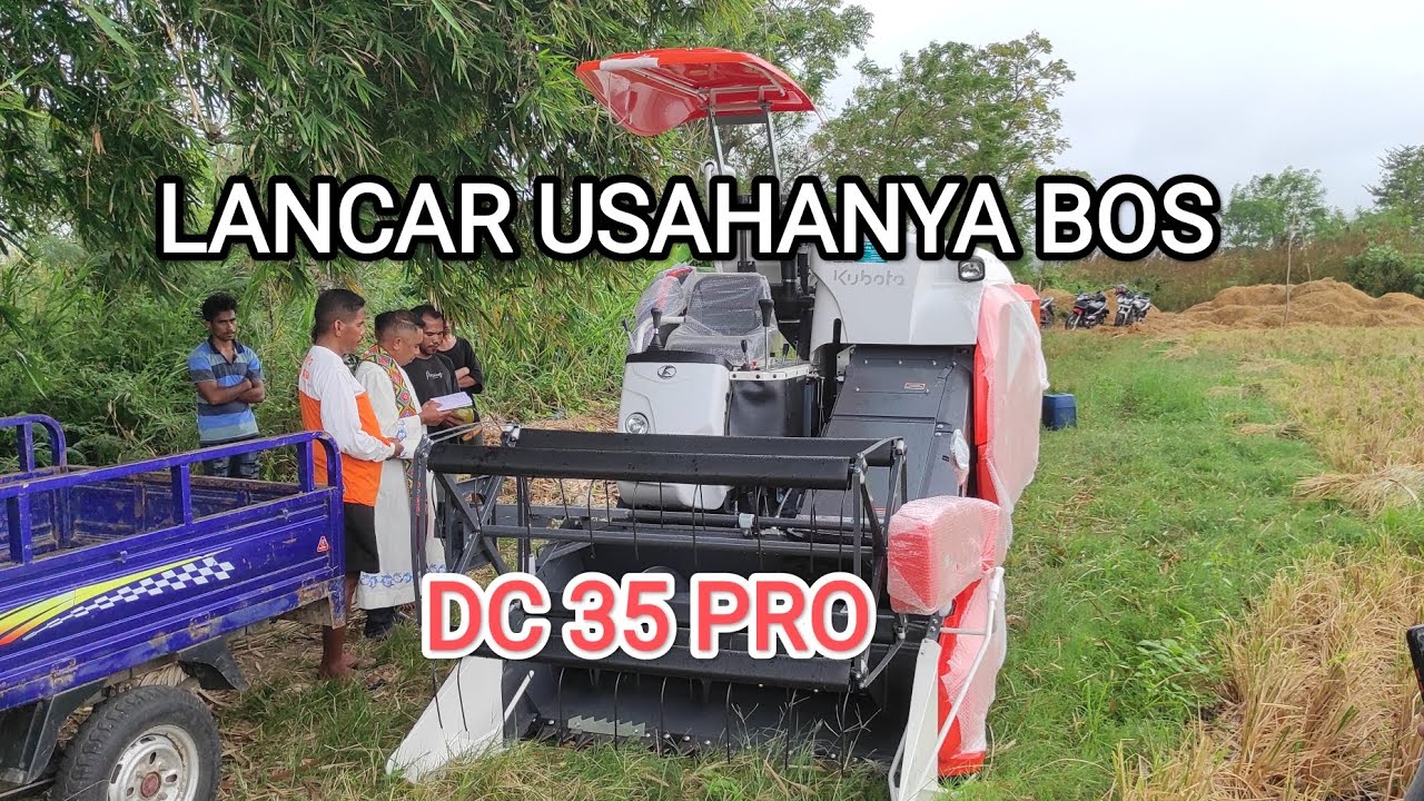 KUBOTA DC 35 PRO #kubota#alatpanenpadi#dc35#pilaragri - YouTube