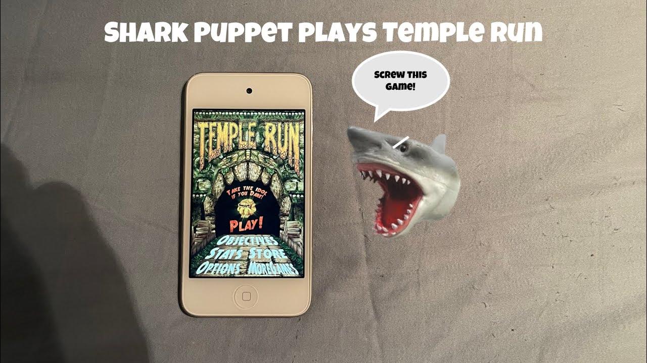 SB Movie: Shark Puppet plays Temple Run! - YouTube