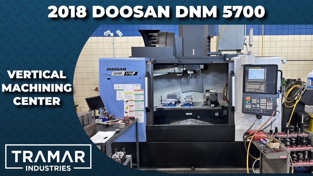 2018 Doosan DNM 5700 CNC Vertical Machining Center For Sale - YouTube