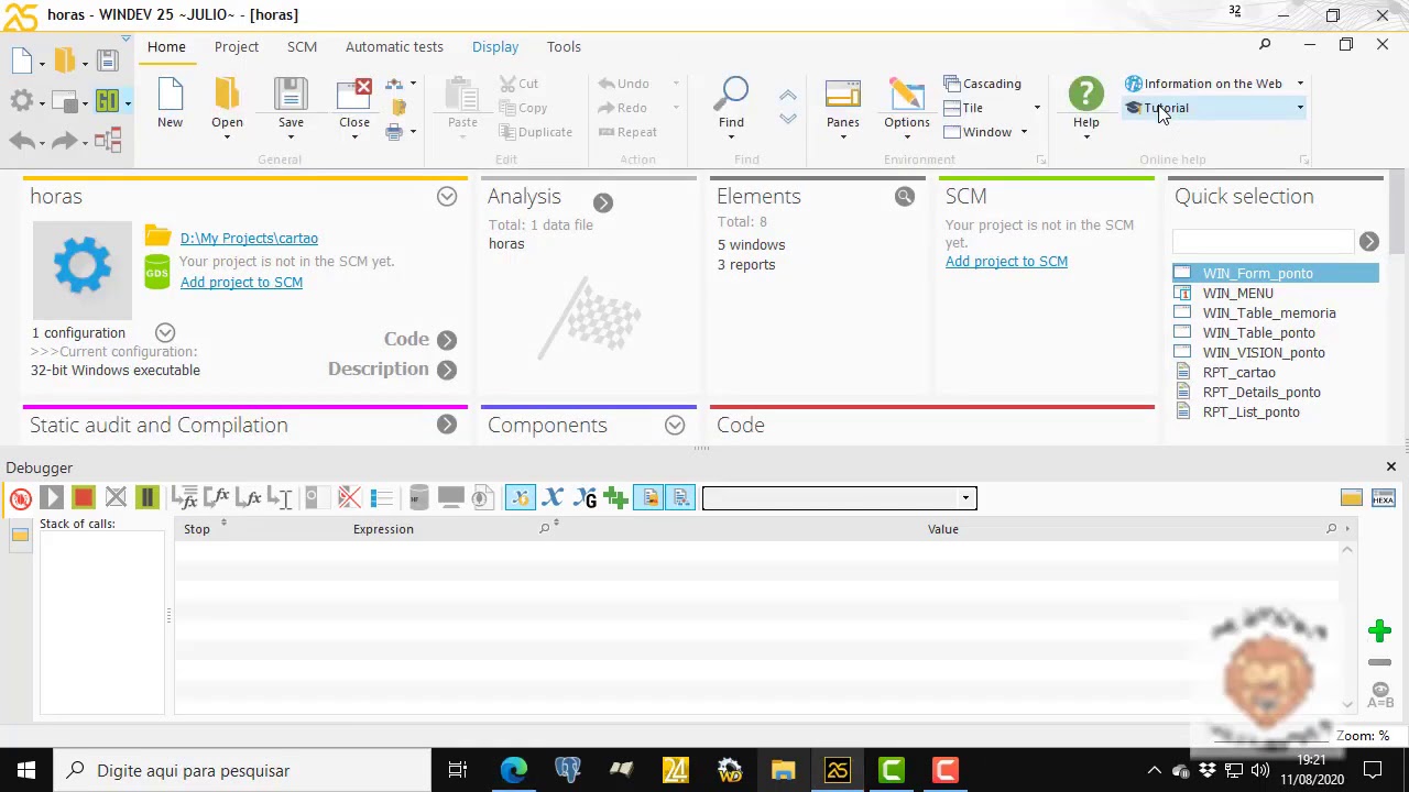 Guia Windev 25 - aula 37 - Configurando o debug - YouTube