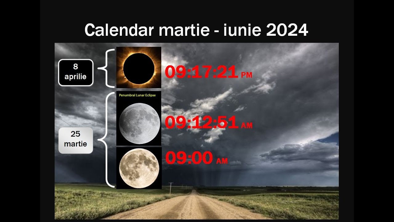 Sărbători Evenimente Calendar MART – IUN 2024 - YouTube