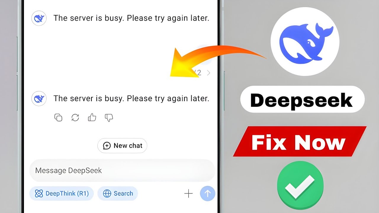 the server is busy. please try again later. deepseek | deepseek server ...