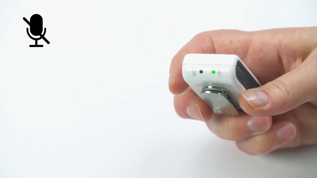 How to mute and unmute the microphone in Oticon EduMic - YouTube