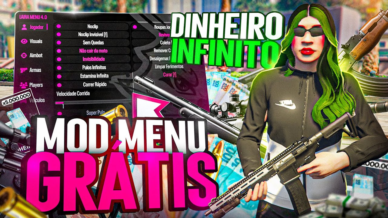 FALINDO SERVIDORES COM NOVO MOD MENU GTA RP (LAIRA MENU GRÁTIS) - YouTube