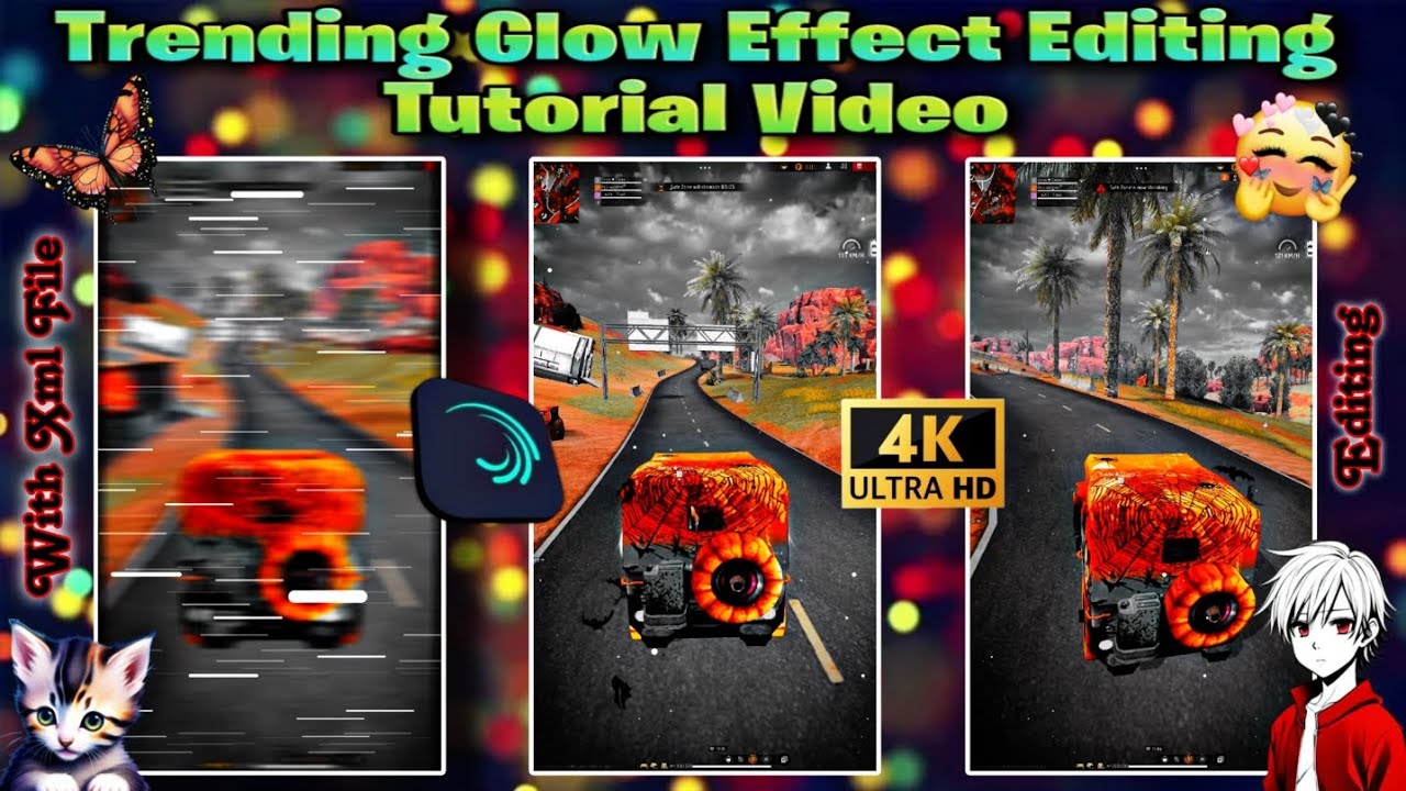Trending Glow Effect Editing Tutorial Video Prashant jaisa | Glow ...