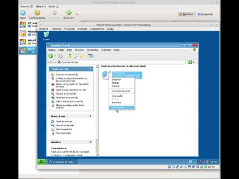 Configuração do IPv4 automático no Windows XP (VirtualBox) - YouTube