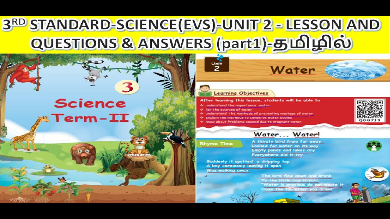 3RD STD - EVS(SCIENCE) - TERM 2 - UNIT 2 - PART 1 - WATER(தமிழில் ...