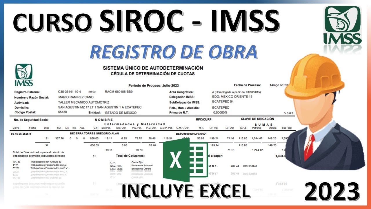 SIROC - IMSS Y SU REGISTRO DE OBRA CURSO 2025 - YouTube