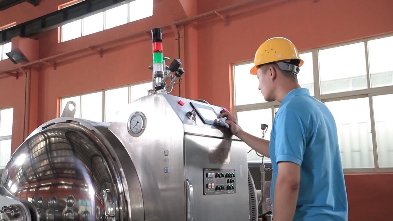 SUMPOT gentle shaking retort machine - YouTube