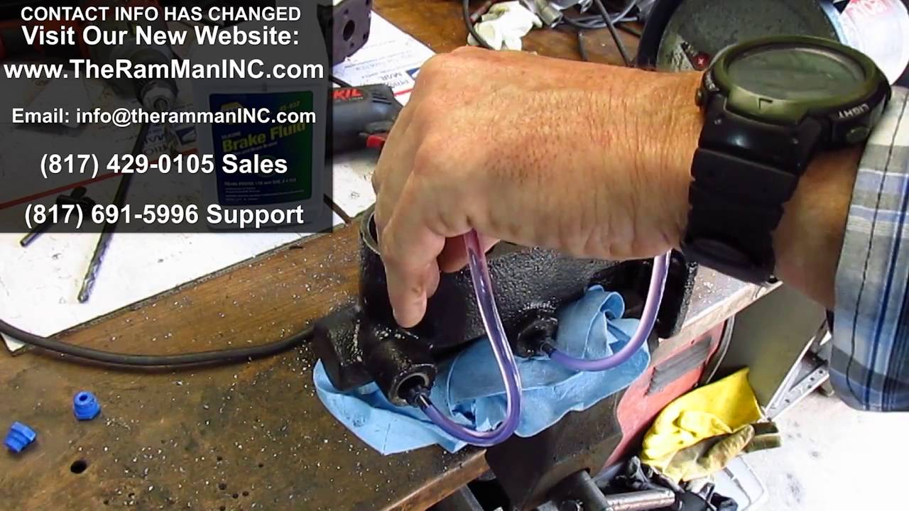 TESTING MASTER CYLINDER FLUID FLOW by TheRamManINC.com - YouTube