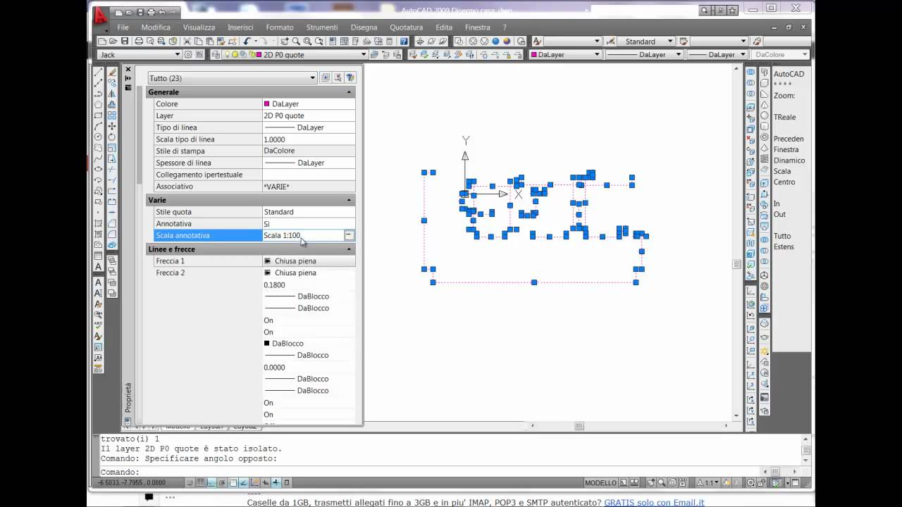 Come creare quote annotative con Autocad - YouTube