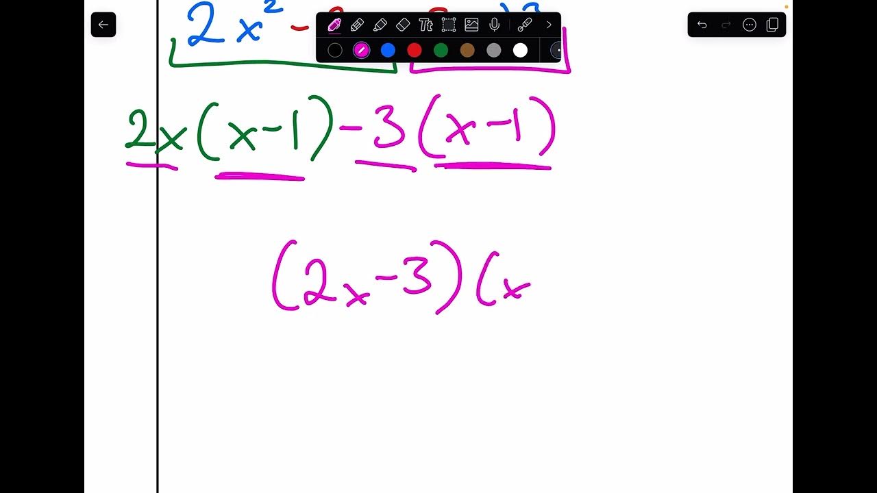 Math 3 Factoring Trinomials - YouTube