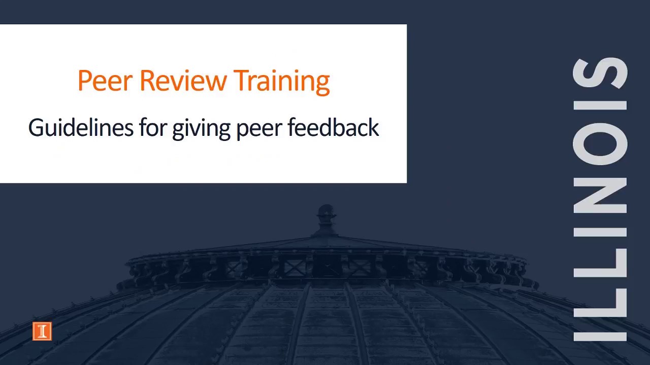 Peer Review Training 04 Instructions for Role Play Activity - YouTube