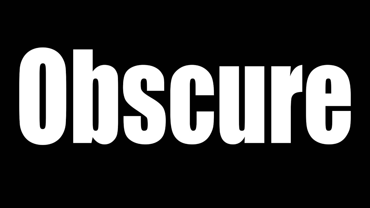 Obscure YouTube obscure-youtube