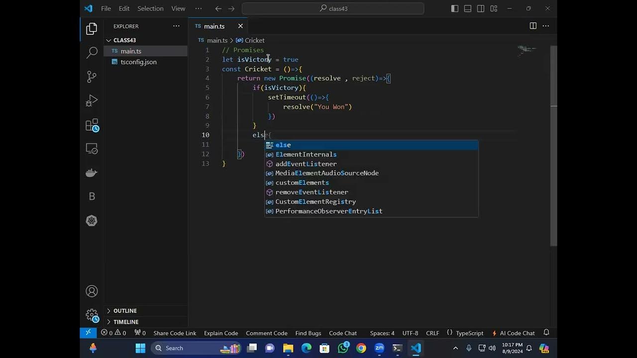 Promises in Typescript | Batch 1 | Web Development Course | - YouTube