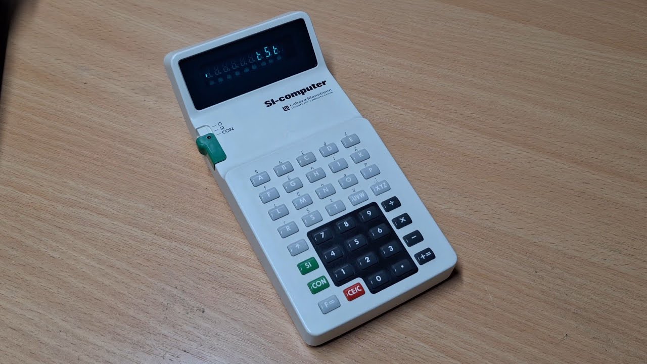 SI-computer (≈1979). Калькулятор для медицинских лабораторий - YouTube