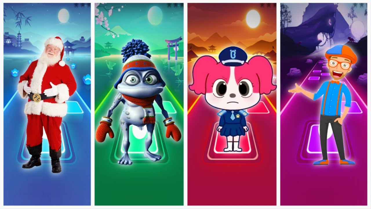 Santa Claus vs Crazy Frog vs Sheriff Labrodor vs Blippi - YouTube