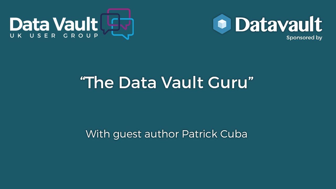 Meet Patrick Cuba author of "The Data Vault Guru" - YouTube