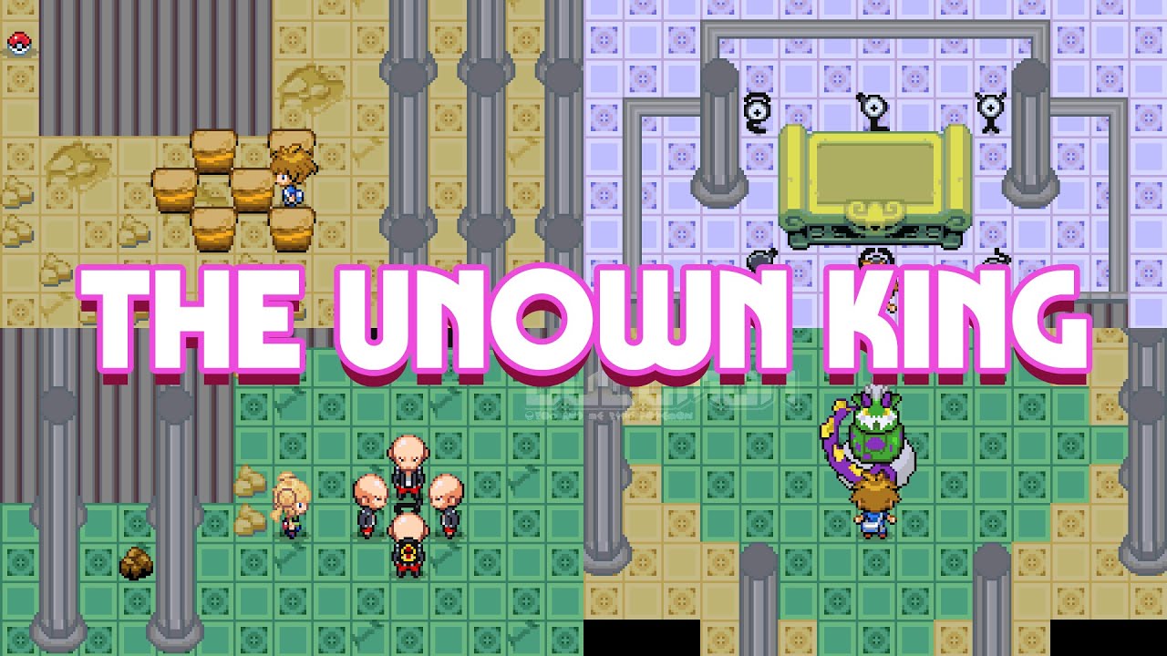 Pokemon The Unown King - GBA ROM Hack, new story about Unown King, Gen ...