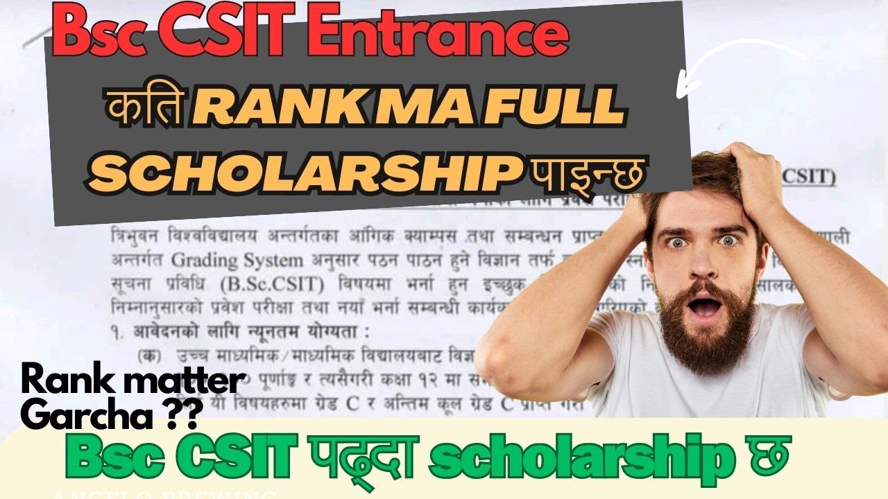 "Top Scholarships for BSc CSIT Students | CSITMasteryHub" - YouTube