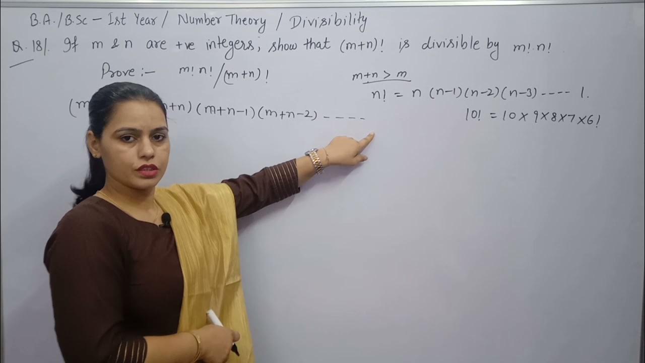 Exercise - 1.1 Divisibility||Lecture - 04 ||Number Theory B.A./B.Sc 1st Year Maths ||Sem - 2nd ...
