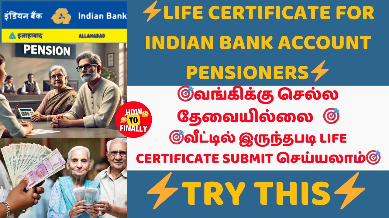 Indian Bank Pensioners Life Certificate | Life Certificate Submission ...