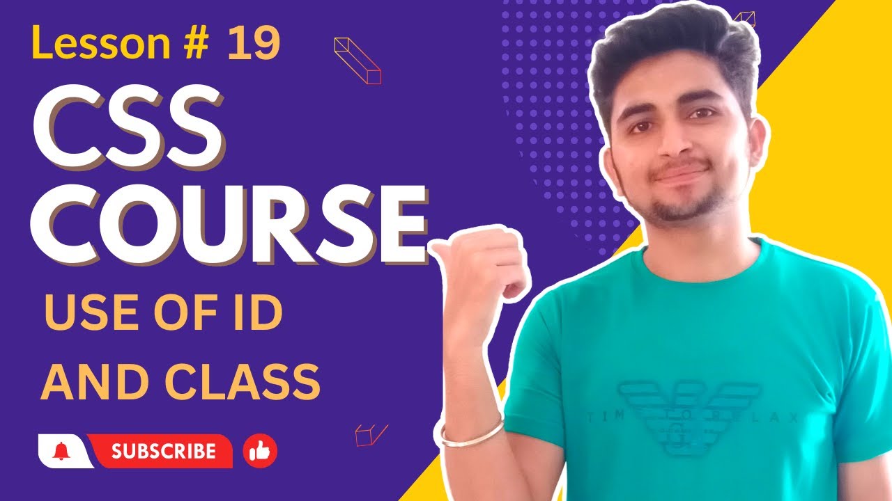 Lesson 19 Use Of Id And Class Css 2023 In Hindi Urdu Css3course Learnwithjk22 Youtube