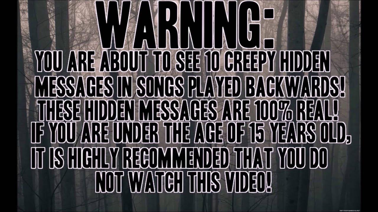 10 Creepy Hidden Messages In Songs - YouTube