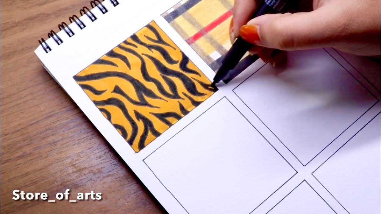 12 Fabric patterns for beginners | Fashion illustration/ fashion design ...