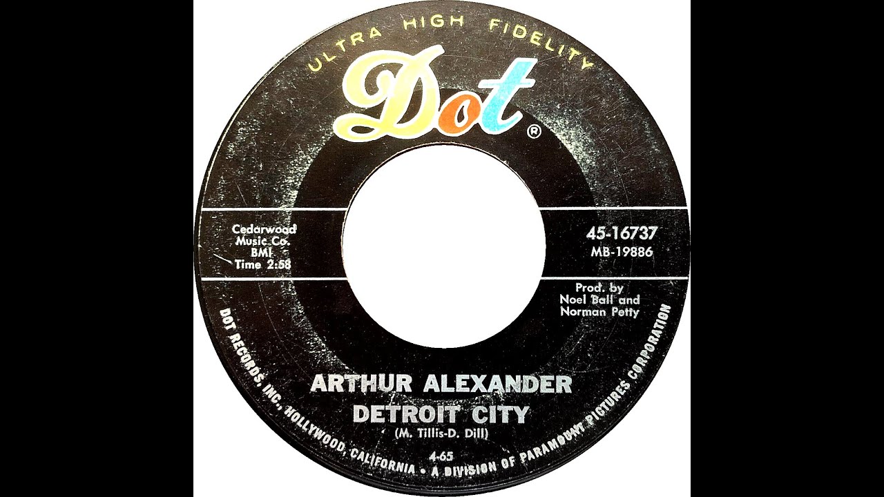 ARTHUR ALEXANDER & GROUP DETROIT CITY - YouTube